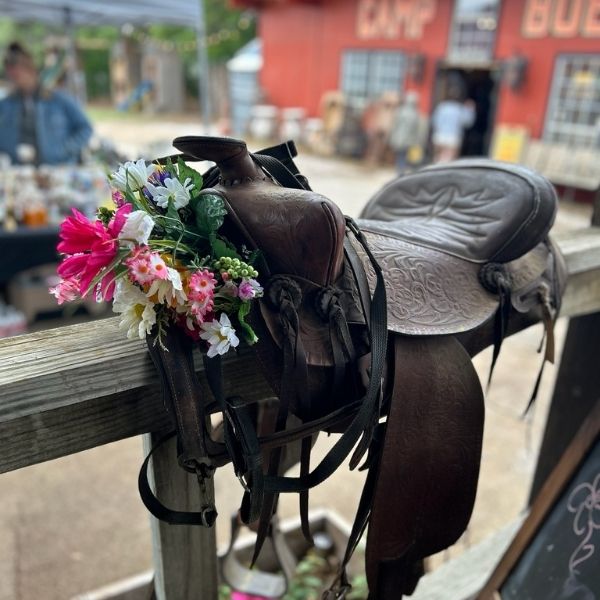 Saddle at June Bloom Lavender Johnson City Texas | ExploreJCTX